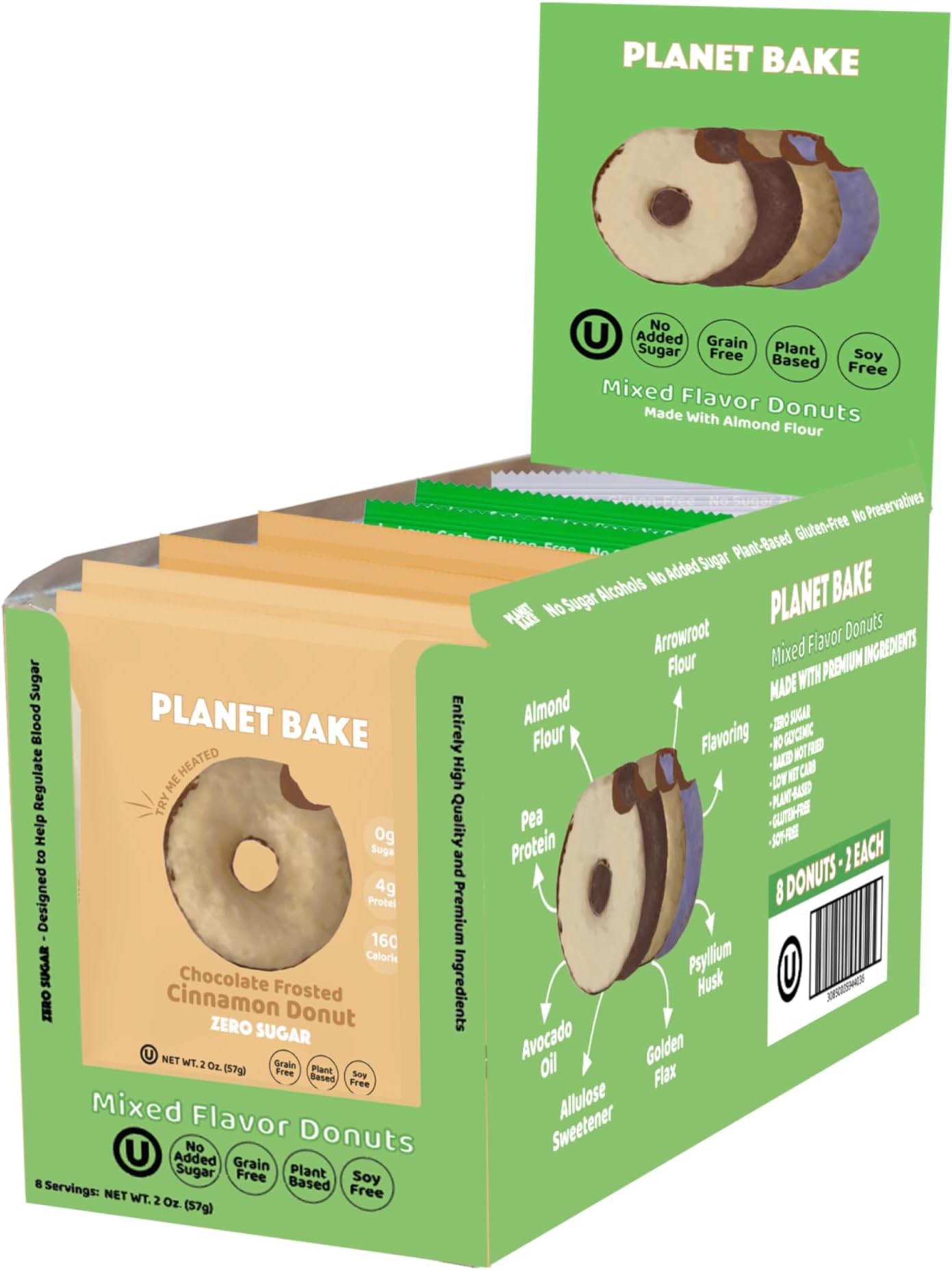 Amazon.com: Donutful Chocolate Dipped Mini Donuts - Baked Not Fried ...