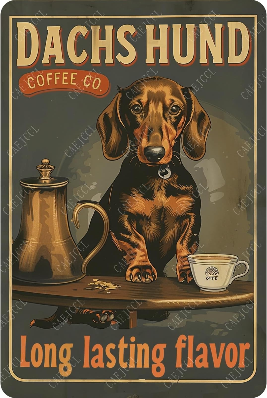 Amazon.com : Cusde Dachshund Dog Bicycle Company Ride With Pride Metal ...