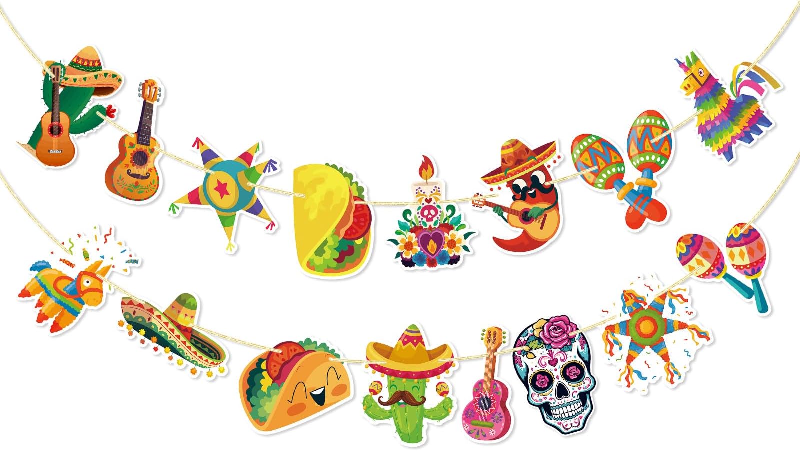 Amazon.com: Cheerland Shiny Rainbow Stripes Triangle Flag Hanging ...