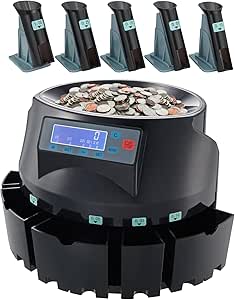 Amazon.com : VEVOR USD Coin Counter & Coin Sorters with LCD Display, Coin Sorter Machine for USD ...