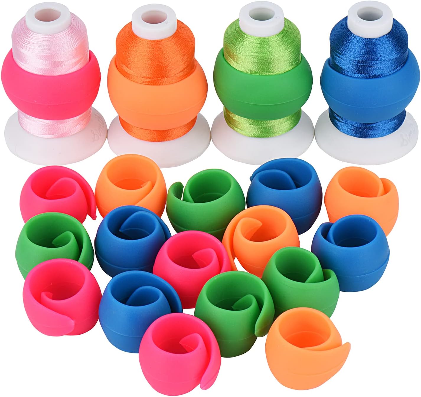 Amazon.com: 24 Quilting/Embroidery/Sewing Machine Thread Spools/Cone ...