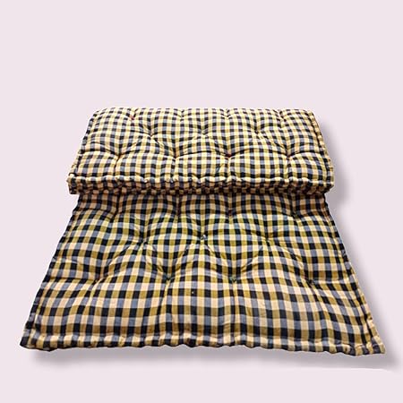 Deevine Craft 5-Inch Thick Soft Cotton Quilt | Foldable Queen Size Box ...