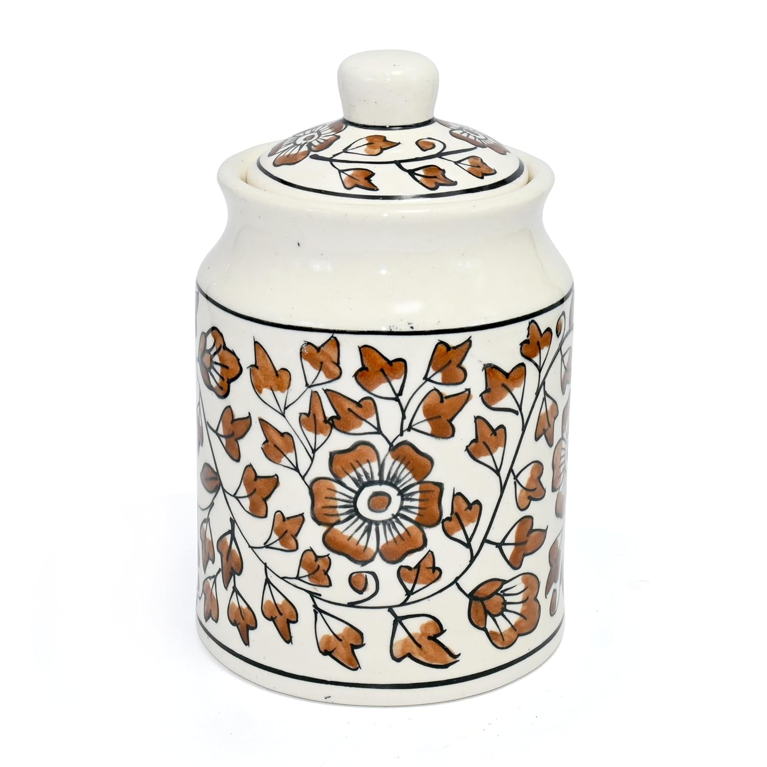 Buy Amoorcart® Ceramic Pickle Jars For Storage Achar Chini Mati Barni ...