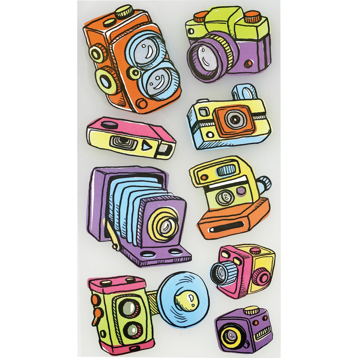 Amazon.com: Sticko Scrapbooking Stickers, Vintage Cameras : Arts ...