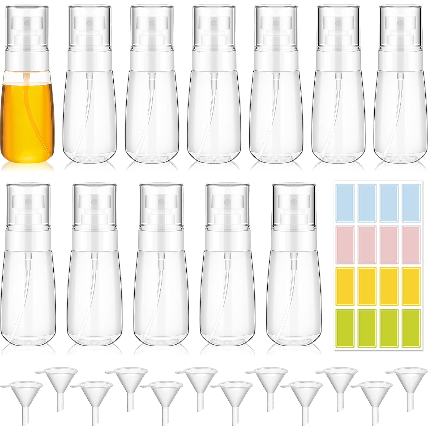 Amazon.com: 12 Pcs Travel Spray Bottle 60ml 2oz Small Spray Bottles ...