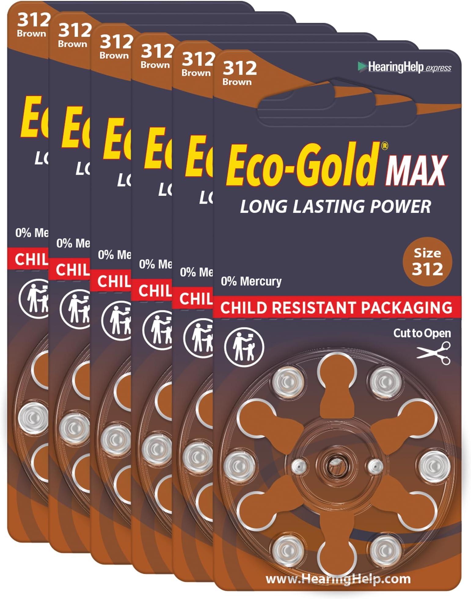 Amazon.com: Rayovac Extra hearing aid batteries size 312. Long-lasting ...