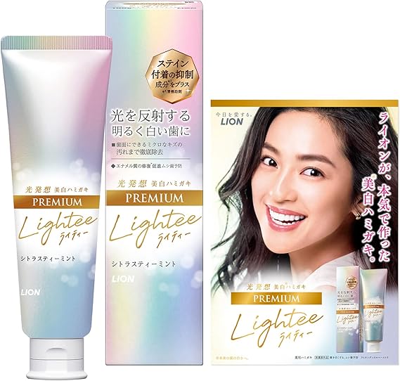 Amazon | Lightee(ライティー) [医薬部外品] ホワイトニング ハミガキ PREMIUM ペースト 歯磨き粉 シトラスティー 100g+リーフレット付き | Lightee ...