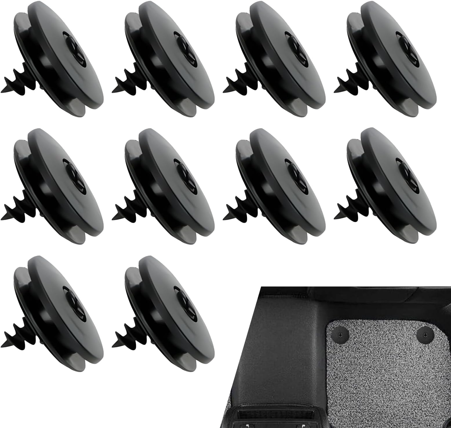 Amazon.com: dawfall 10 PCS Car Floor Mat Retainers, 1.4In x 0.79In Anti ...