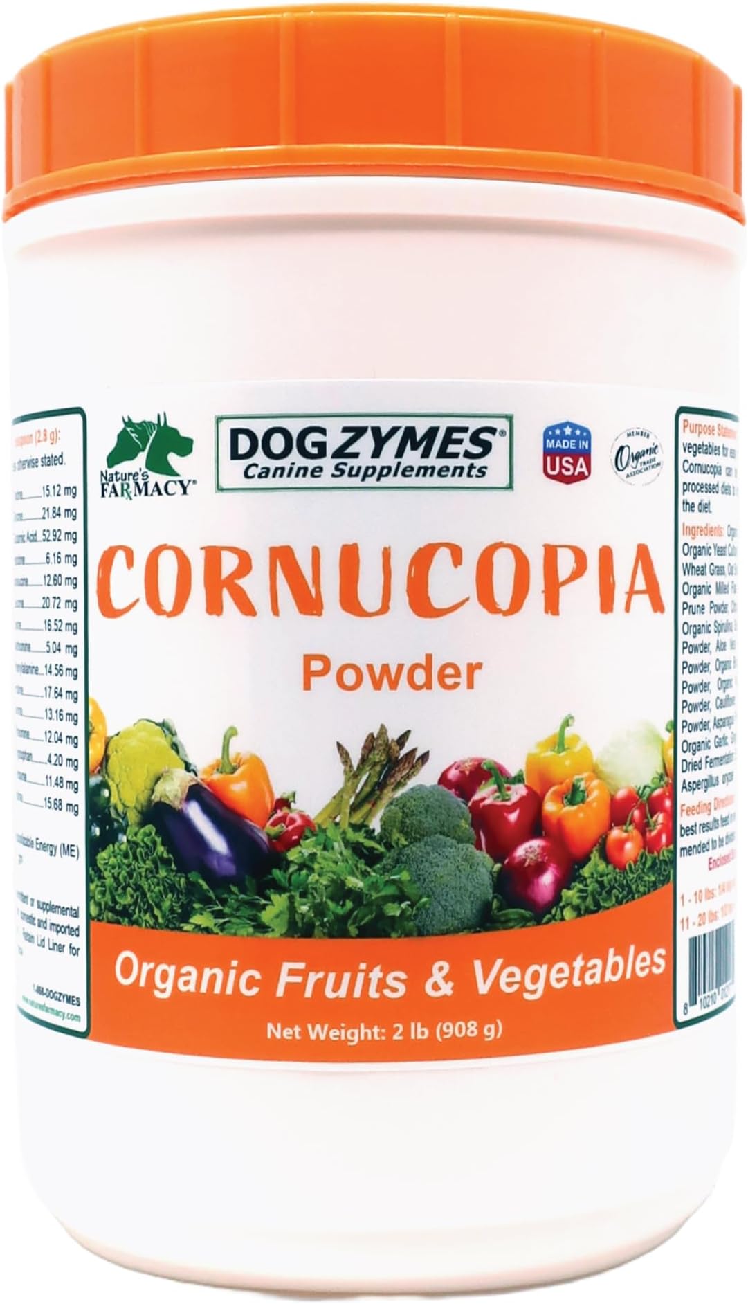 Amazon.com : Dogzymes Cornucopia Organic Proprietary Blend of ...