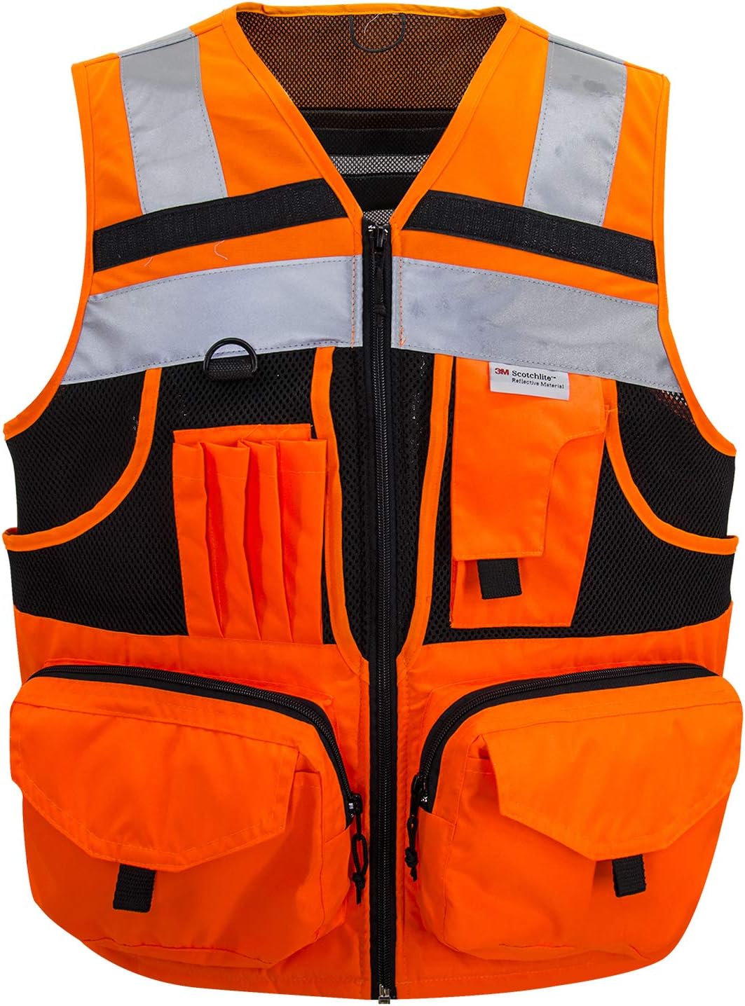 REXZUS Vero1992 (C) Vest Mens Class 2 Black Series Safety Vest With ...