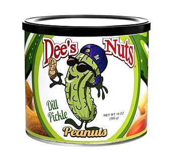 Amazon.com : Dee's Nuts Dill Pickle Flavored Gourmet Peanuts (10 oz ...