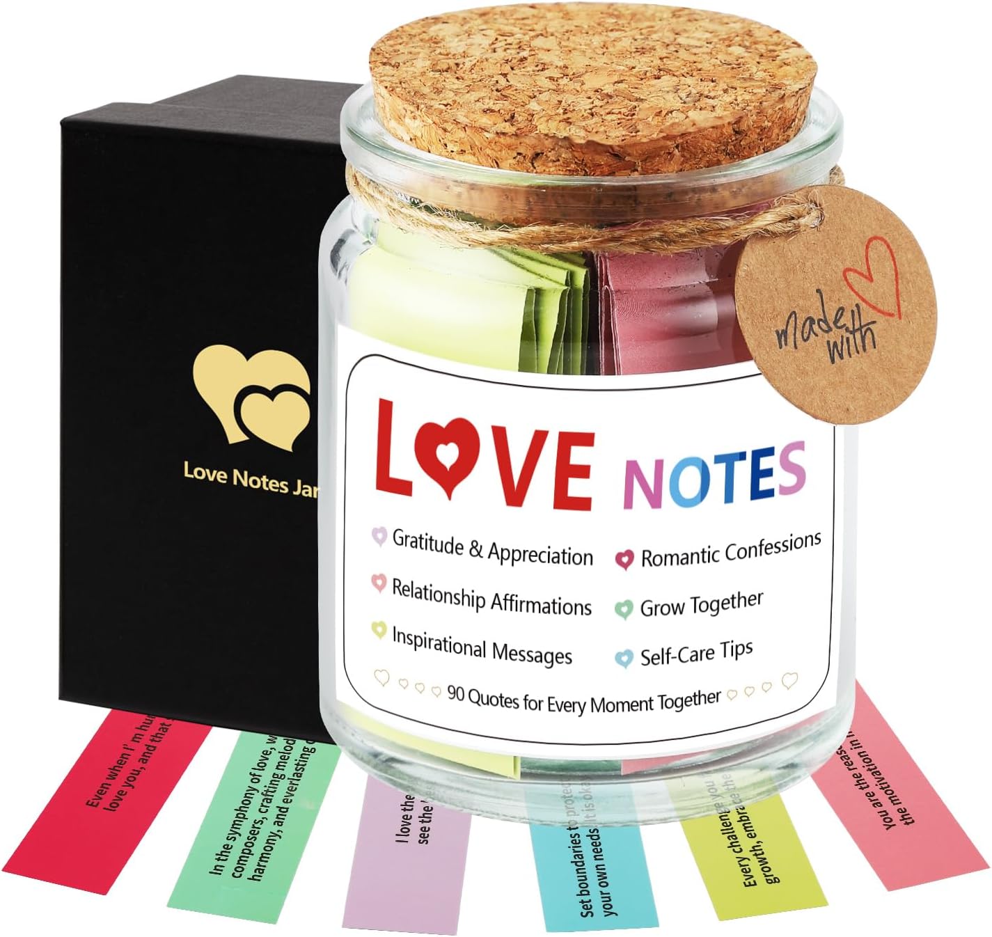 Amazon.com: NStuiv 90 Love Notes Jar Romantic Anniversaries Birthdays ...