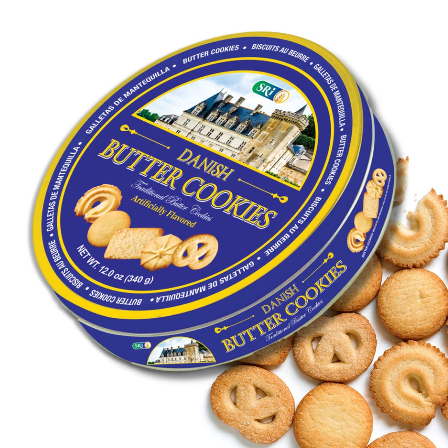 Amazon.com: Bickies Danish-Style Butter Cookies 12 oz Tin - No ...
