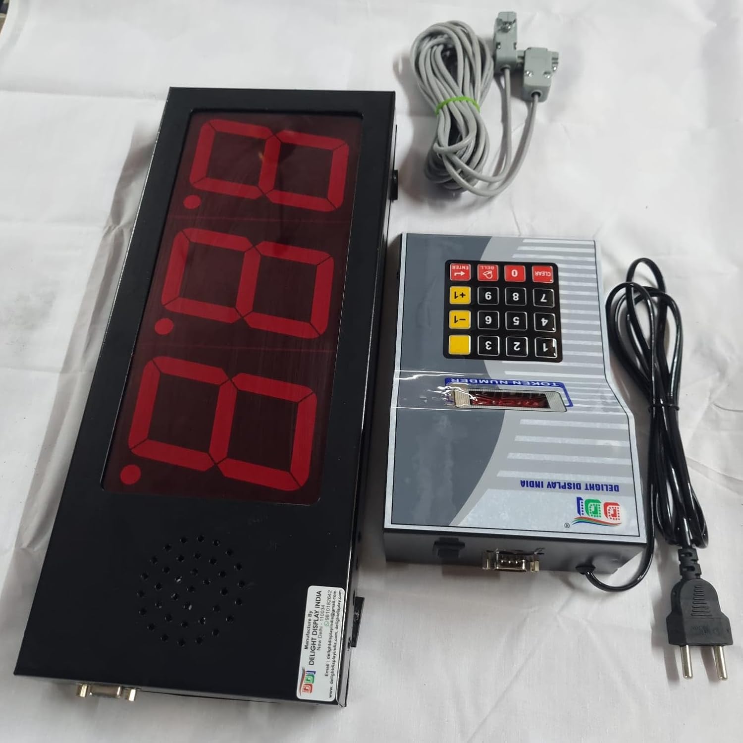Delight Display India Token Display With English Voice Character Height ...
