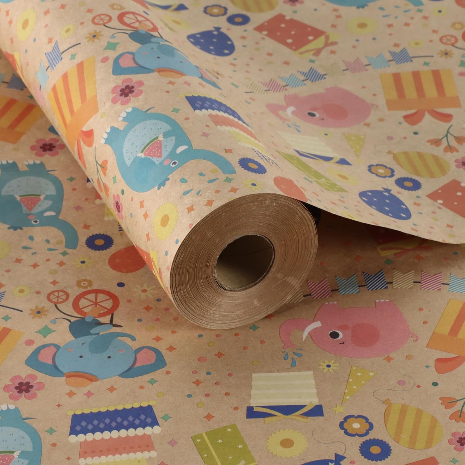 Amazon.com: Aimyoo Baby Shower Wrapping Paper for Kid, Mini Roll- 17 in ...