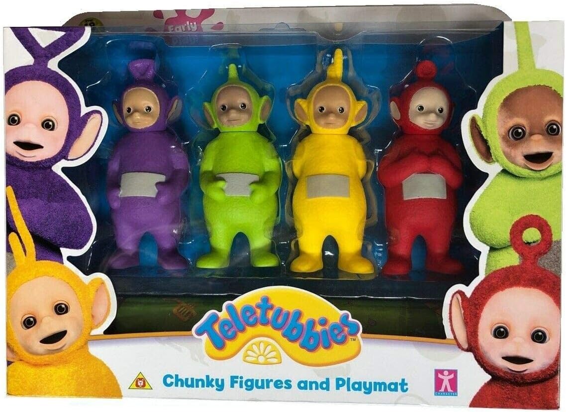 Teletubbies Chunky Figures & Playmat Teletubby Action Figure Set of 4 ...