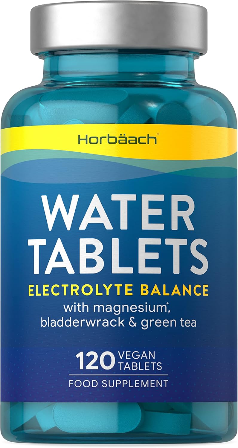 Water Tablets | 120 Tablets | Vegan Electrolyte Balance for Women and ...
