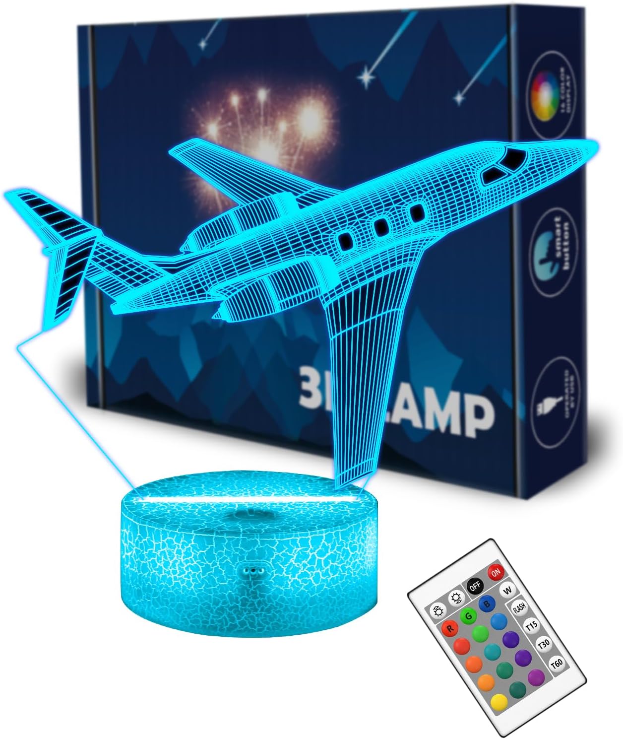 Amazon.com: FULLOSUN Airplane Gift, Plane Night Light, Pilot Lamp with ...