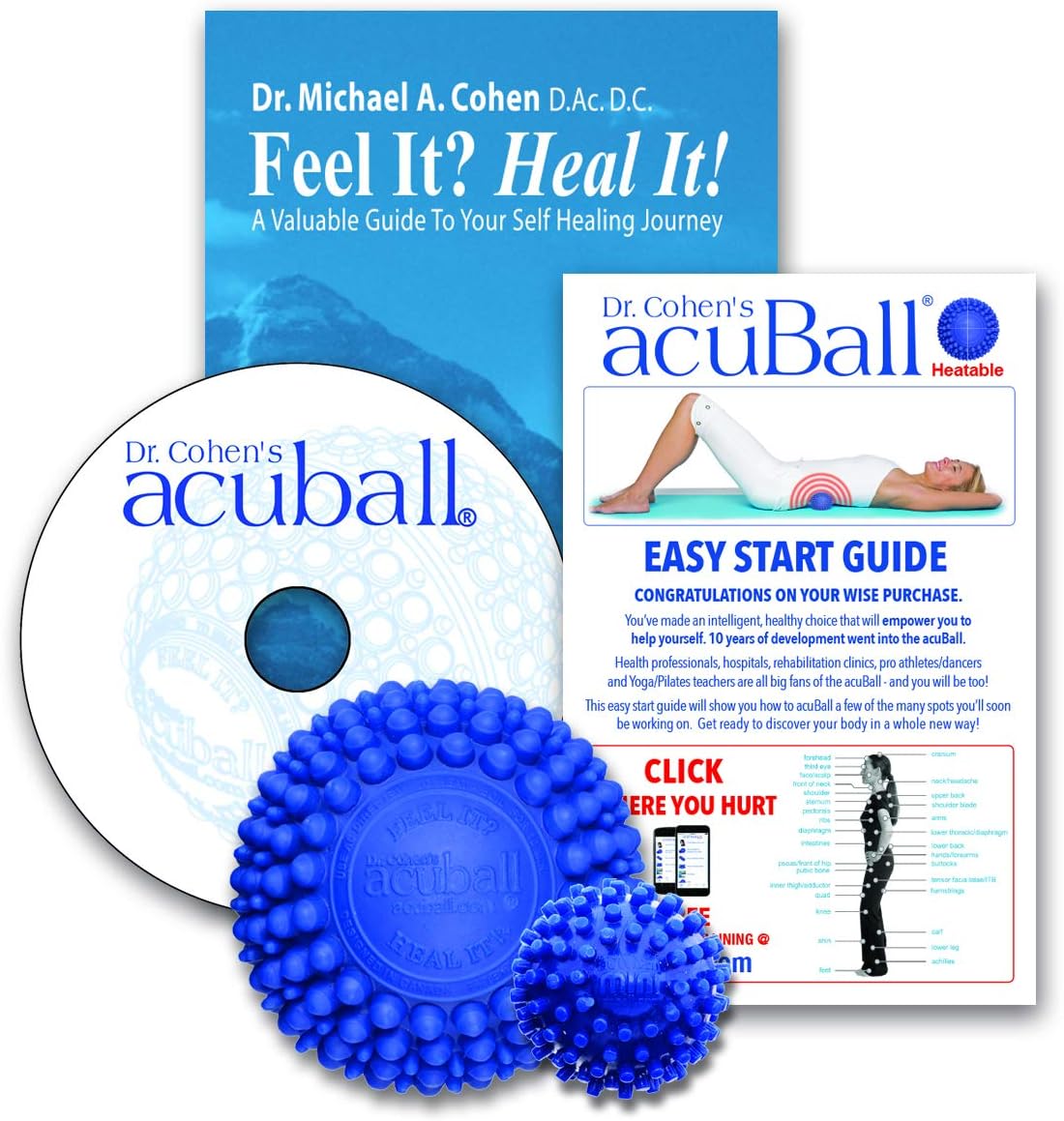 Amazon.com: Dr. Cohen’s Heatable acuBall Muscle Therapy Set : Health ...