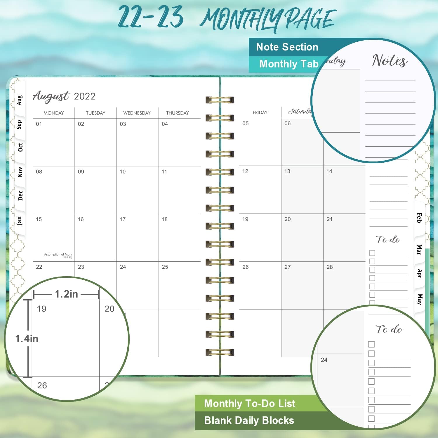 Academic Diary 2022-2023 – 2022-2023 Diary Week to View A5 Planner Aug ...