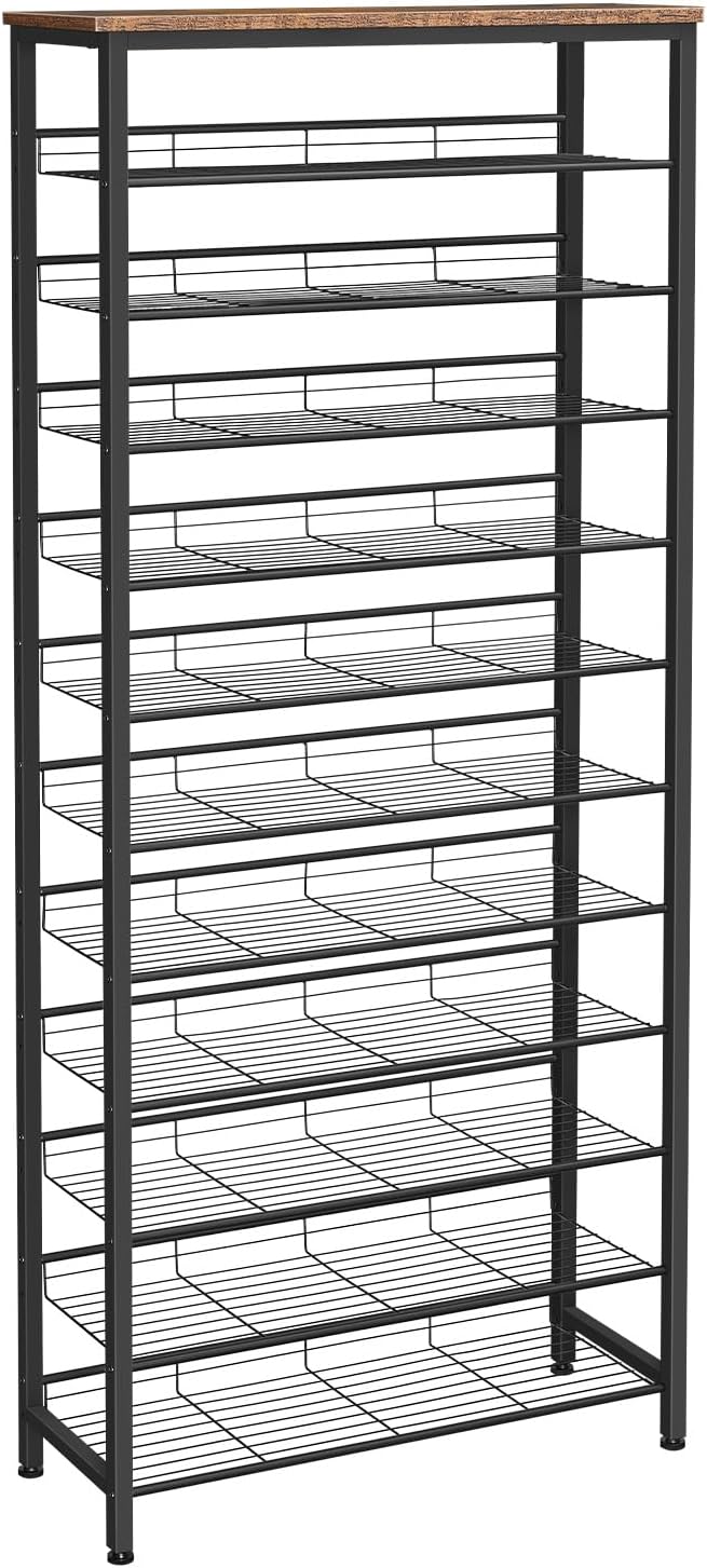 HOOBRO Shoe Rack Tall, Large Capacity Shoe Storage Organizer, 12-Tier ...