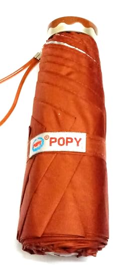 Popy Five fold Umbrella New Copper Colour with Silver Coating and ...