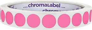 Amazon.com : ChromaLabel 1/2 Inch Round Permanent Color-Code Dot ...