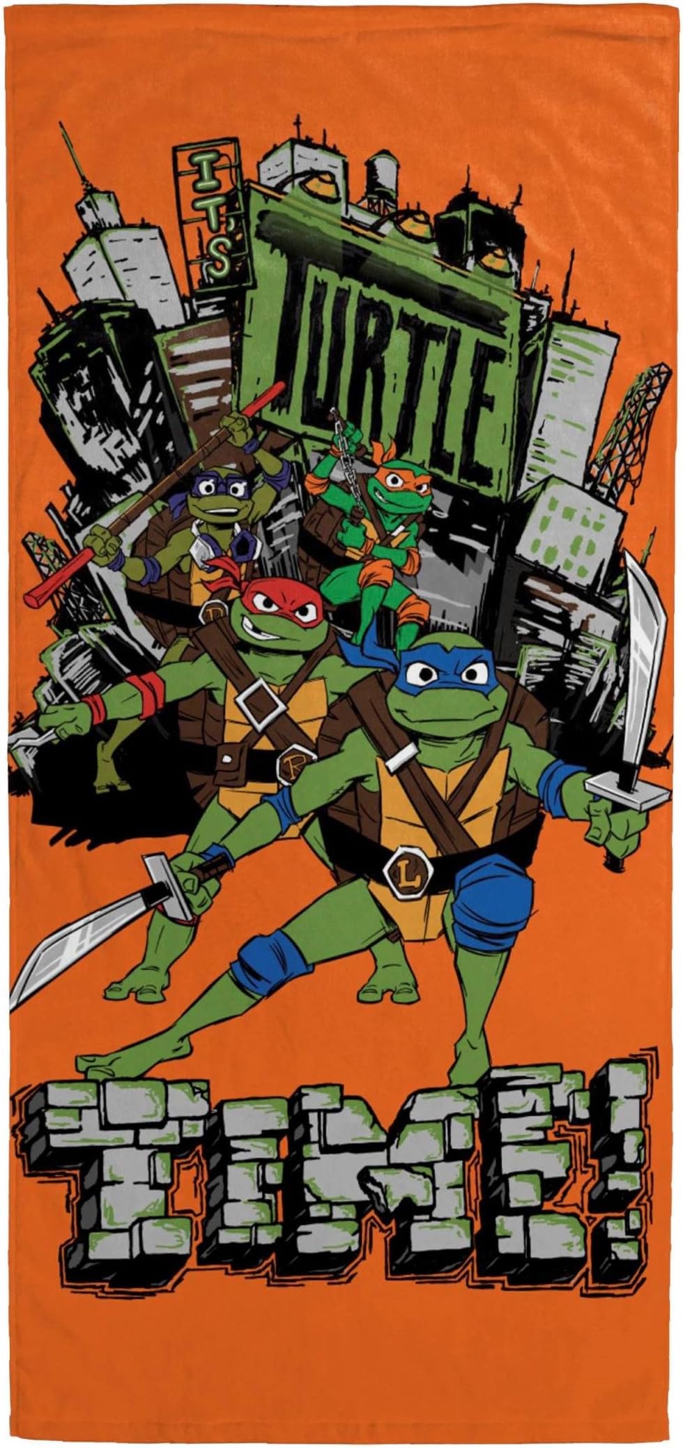 Amazon.com: Teenage Mutant Ninja Turtles Bath Towel Set for Kids ...