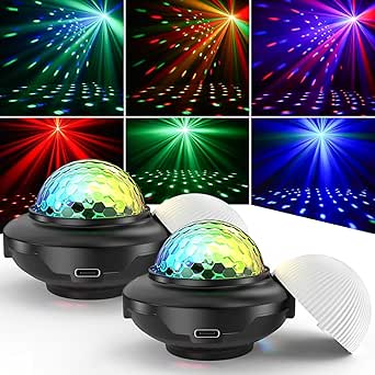 Amazon.com: Battery Powered Disco Ball, Rechargeable Party Lights ...
