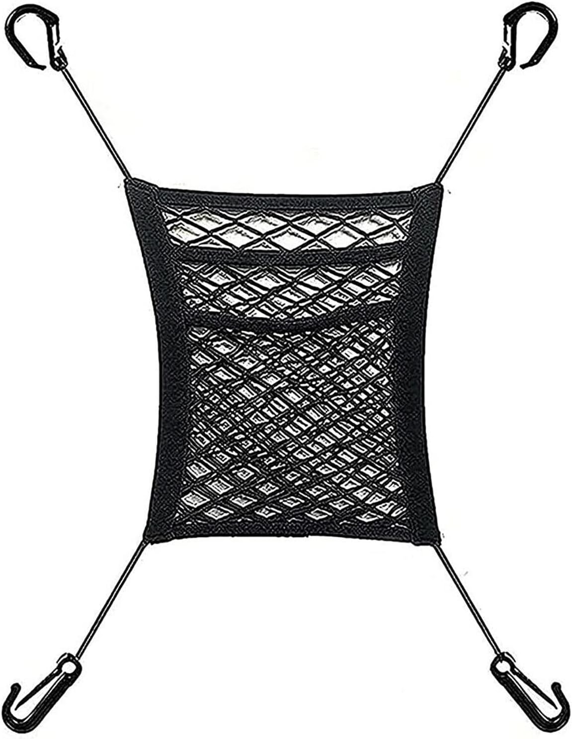 Car Boot Storage Nets,QNLEMON 4 Pack Car Storage Mesh Bag Organiser Car ...