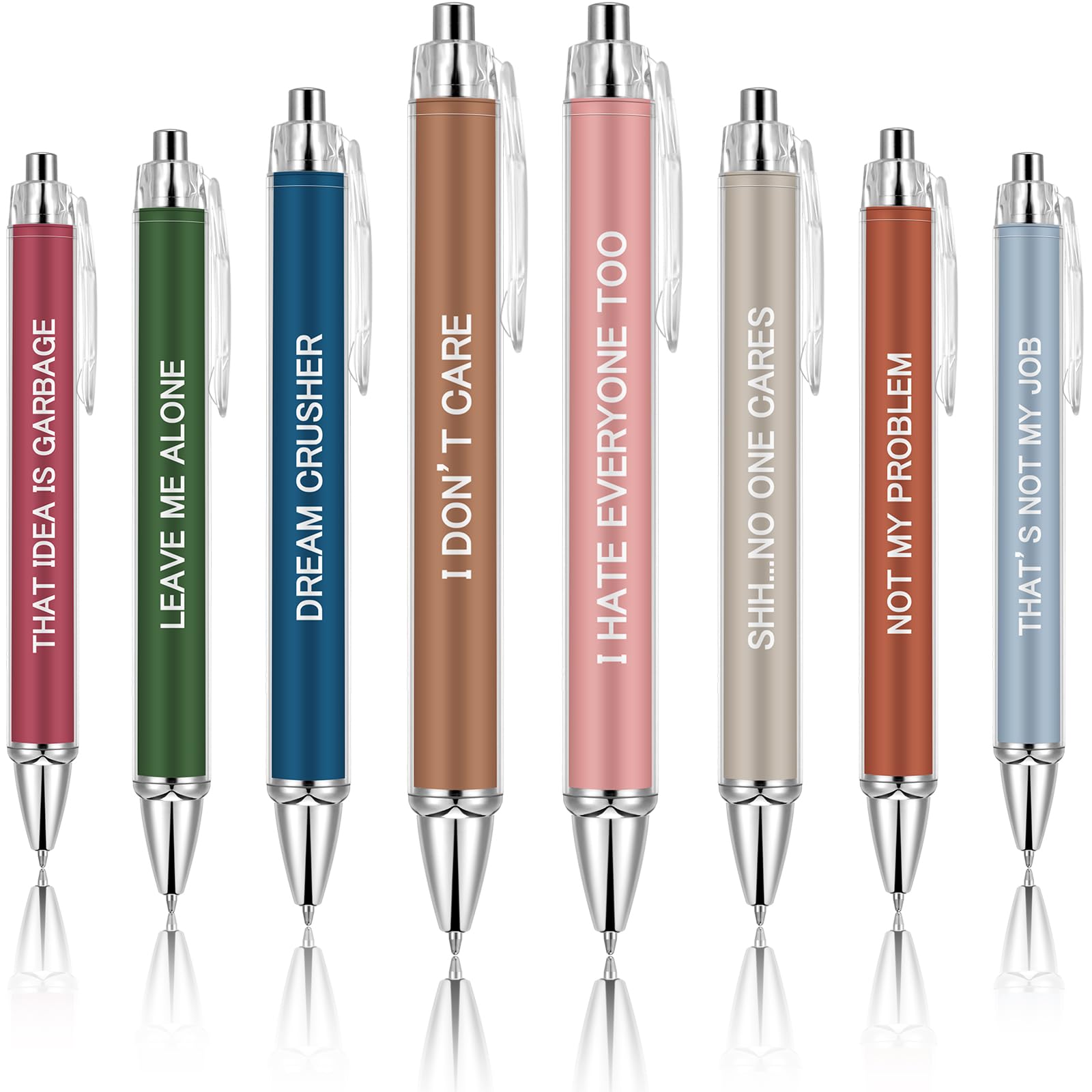 Amazon.com : Ireer 8 Pcs Ballpoint Pens for Women 1.00 mm Cute Writing ...