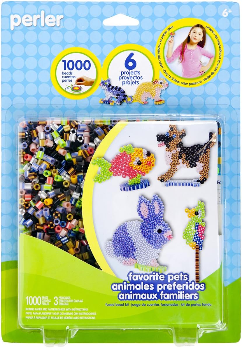 Amazon.com: Perler Fun Fusion Fuse Bead Activity Kit-Favorite Pegs