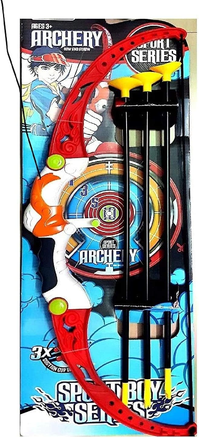 Amitasha Plastic Archery Bow And Arrow Toy Set With Target Board ...