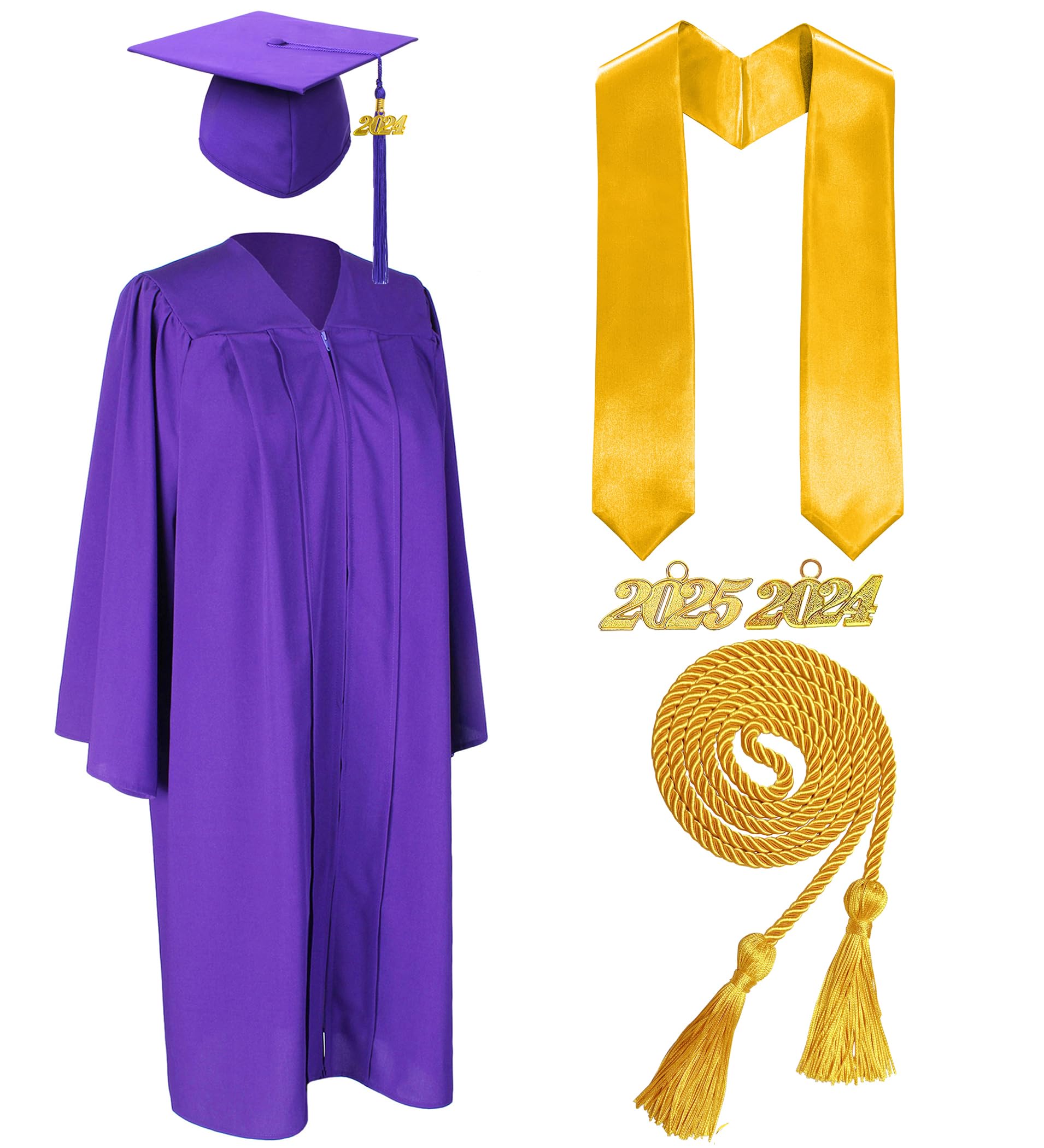 Snapklik.com : MyGradDay Unisex Matte Graduation Cap And Gown 2024 ...