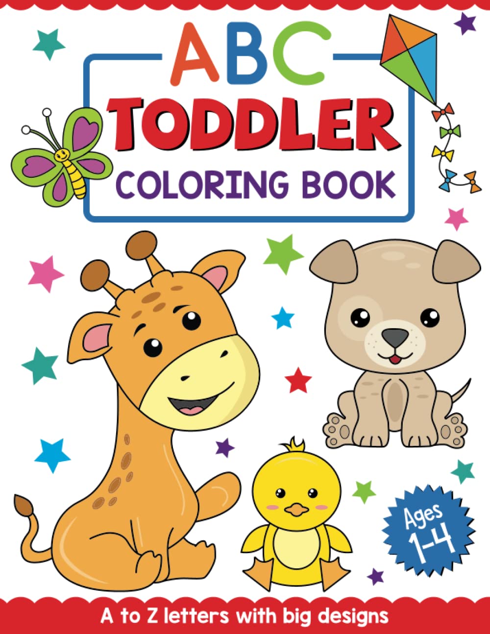 Amazon | ABC Big and Simple Coloring Book for Toddlers, A to Z letters ...