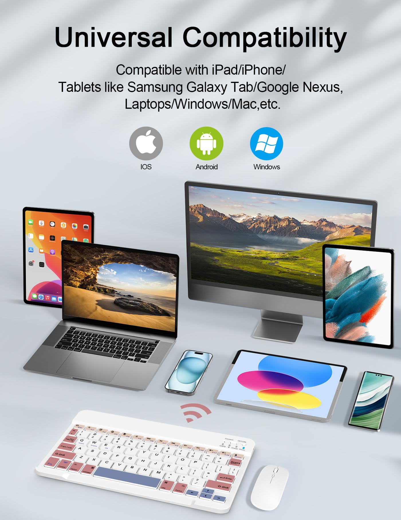 Bluetooth Mouse LAMA Wireless Keyboard And Mouse, Universal Tablet ...