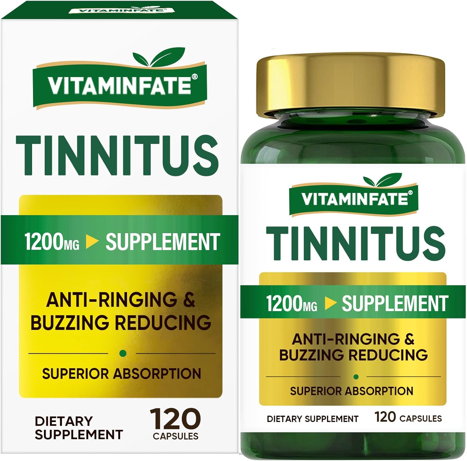 Amazon.com: VITAMINFATE Tinnitus Relief for Ringing Ears Supplement ...
