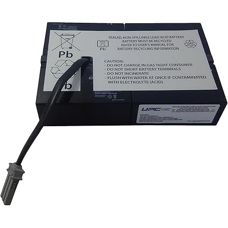 Amazon.com: RBC23-UPC Replacement Battery for APC SU1000R2BX120 ...