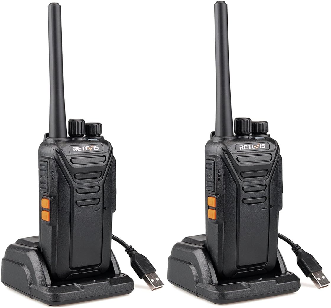 Retevis RT27 PMR446 Walkie Talkies, 2 Pack License-Free Two Way Radios ...