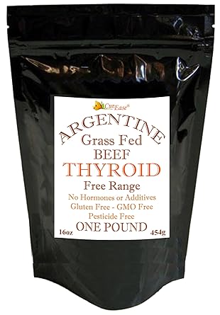 Amazon.com : CurEase Beef Thyroid Powder - Argentine Grass Fed ...