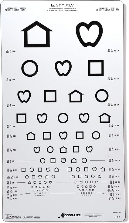 Amazon.com: Good-Lite LEA SYMBOLS® Proportional Distance Chart ...