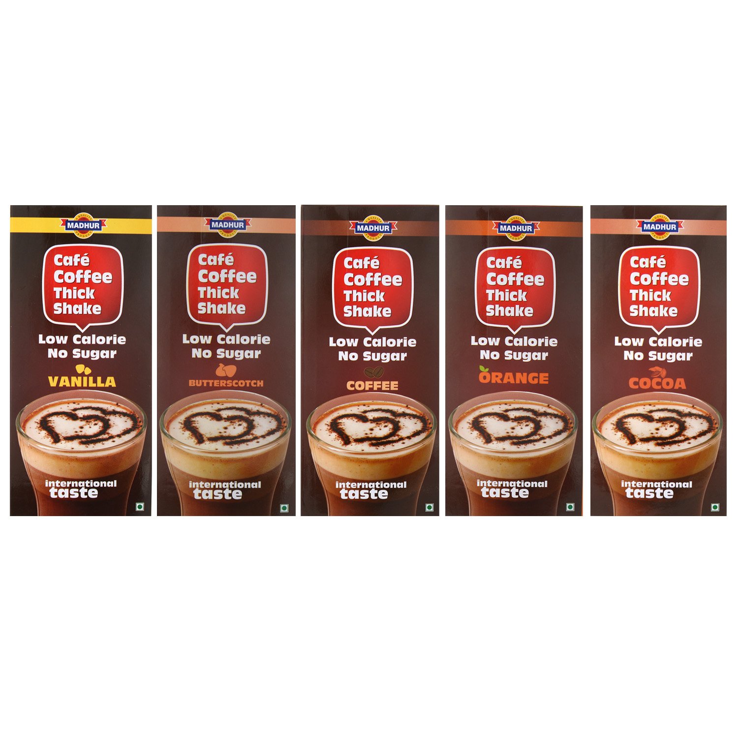 Café Coffee Thick Shake Powder for Cold Coffee. Combo (Pack of 5 ...