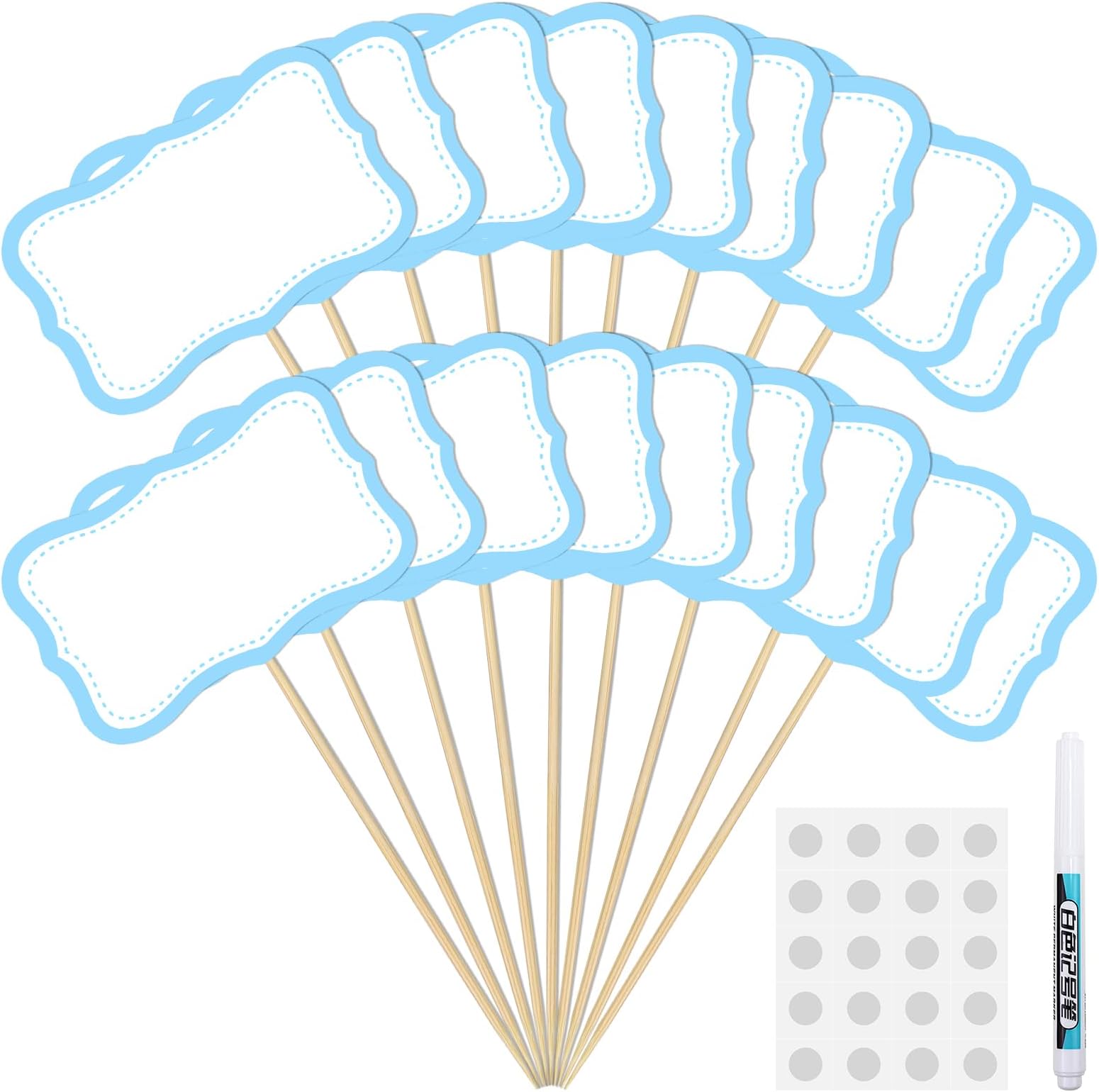 Amazon.com: 56 Pieces Food Labels for Party Buffet with Pen, Cheese ...