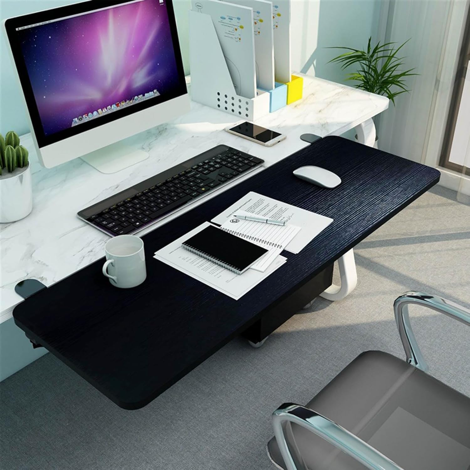 Ergonomics Desk Extender - Foldable Keyboard Tray Under Desk for ...