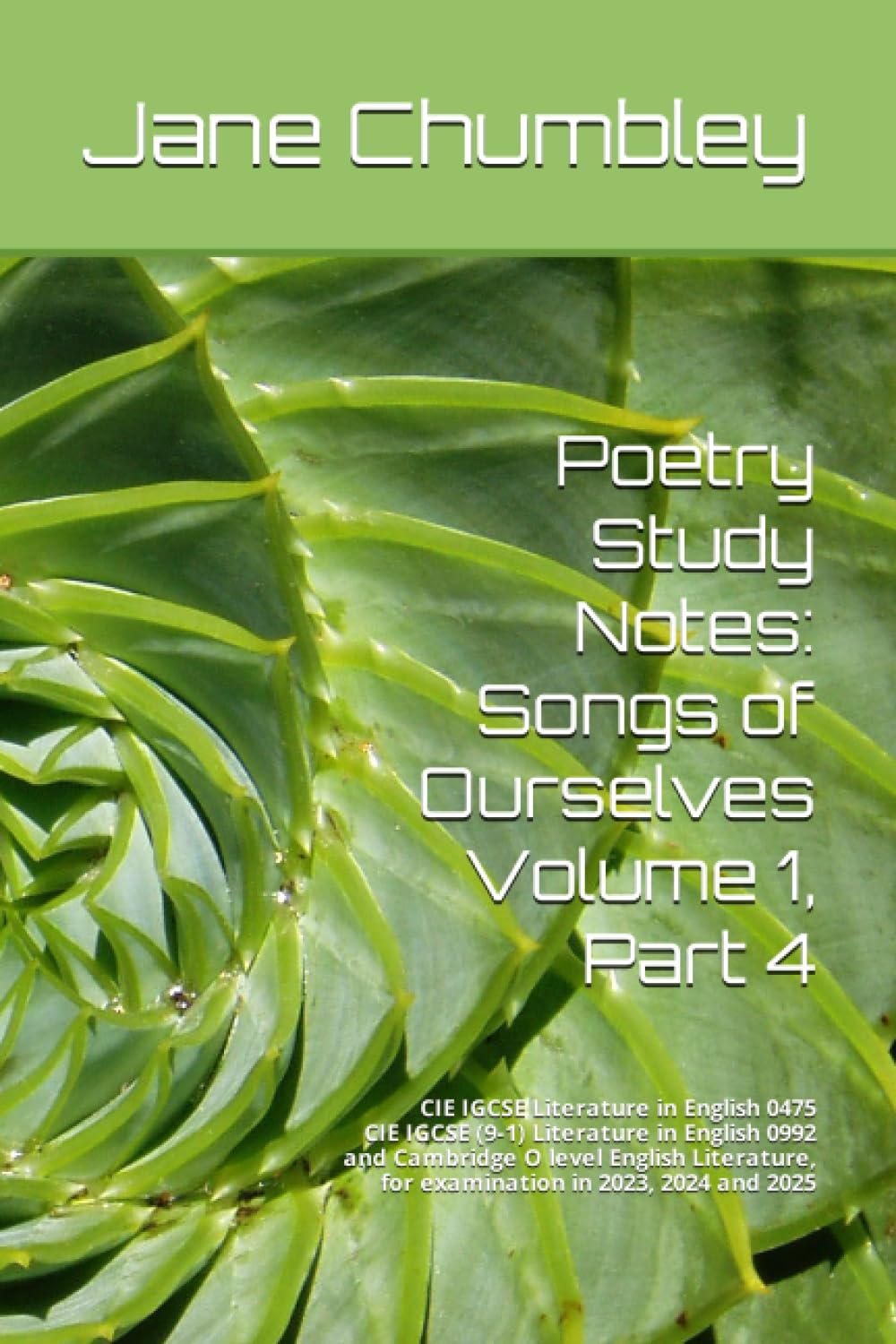 Poetry Study Notes: Songs of Ourselves Volume 1, Part 4: CIE IGCSE ...