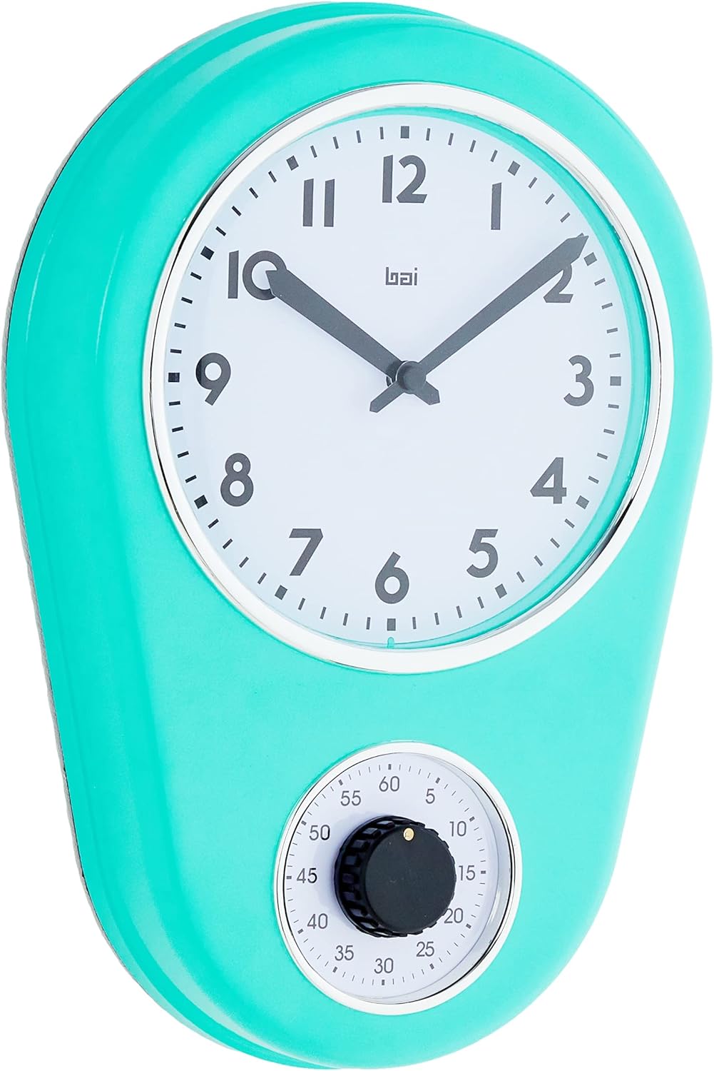 Bai 280.TU Retro Kitchen Timer Wall Clock, Turquoise : Amazon.ca: Home