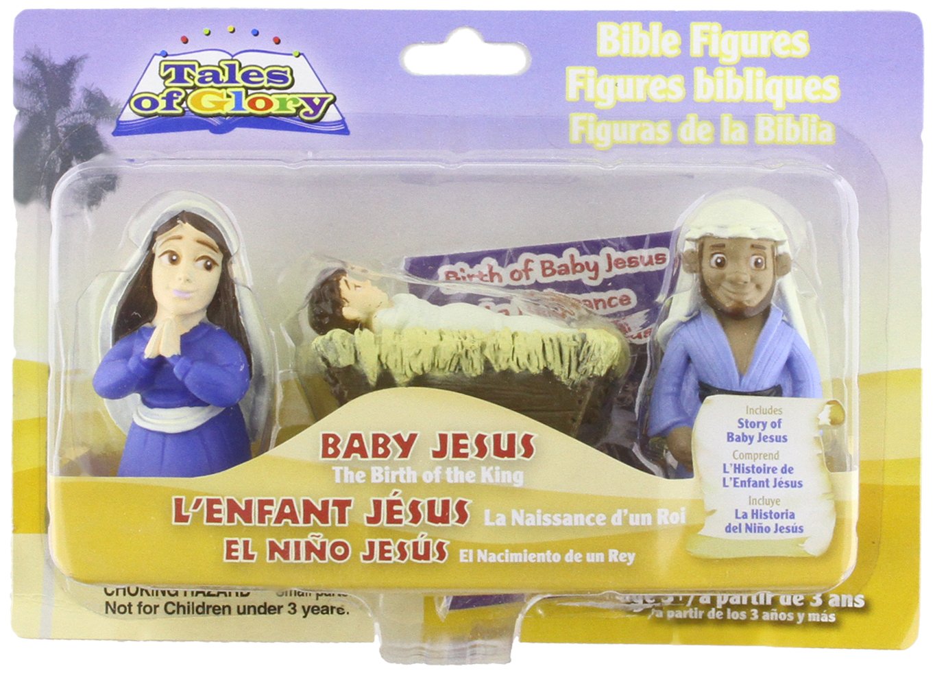 The Birth of Baby Jesus 3 Piece Playset | Amazon.com.br
