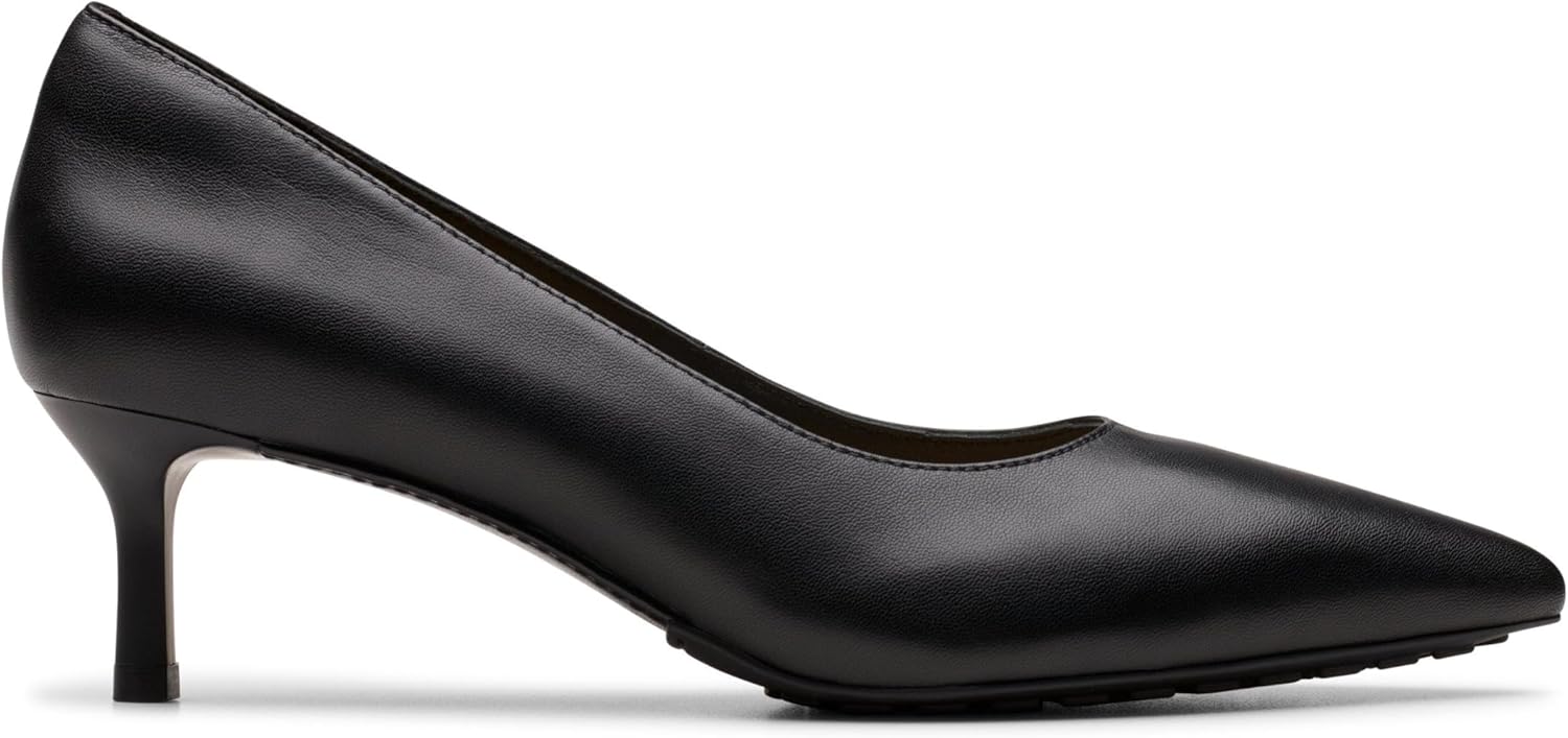 Clarks Adela Court Leather Shoes in Black Size 7.5: Amazon.co.uk: Fashion