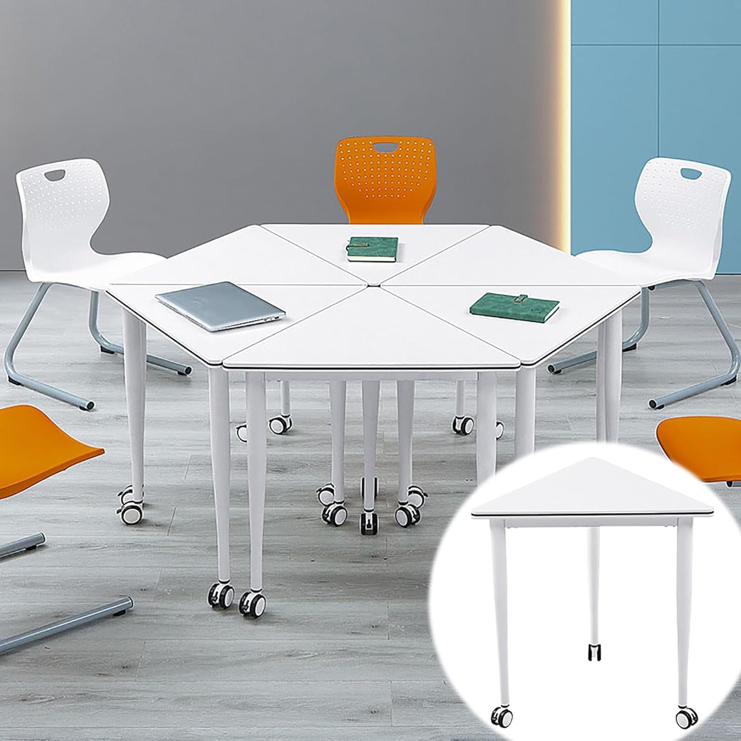 Amazon.com: Conference Room Tables, 6 Pack Small Conference Table ...