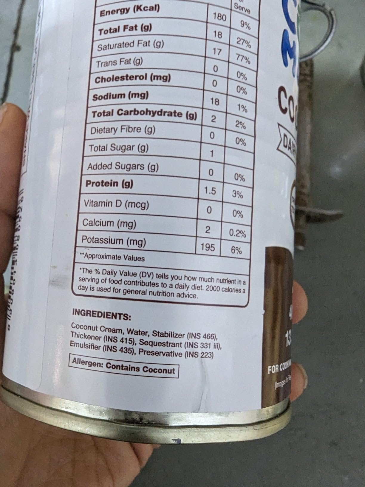Cocomama Coconut Milk 400 ml (Fat 18%) : Amazon.in: Grocery & Gourmet Foods